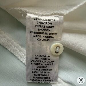 Reitmans | Tops | Reitmans White Zipup Blouse Size 6p Classic ...